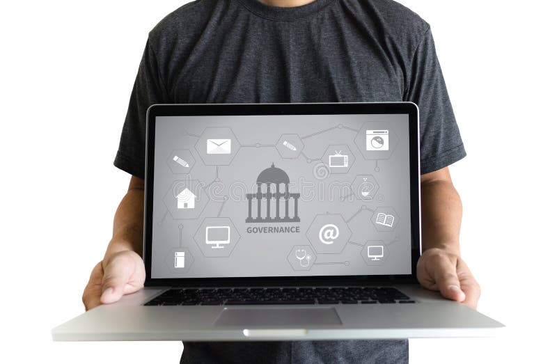 GOVERNANCE and Building, Authority Computing Computer Laptop Wit Stock ...