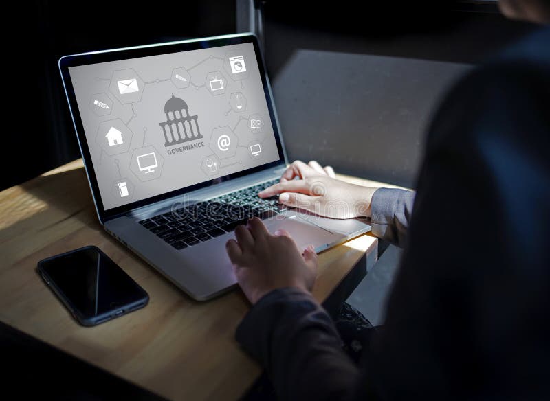 GOVERNANCE and Building, Authority Computing Computer Laptop Wit Stock ...