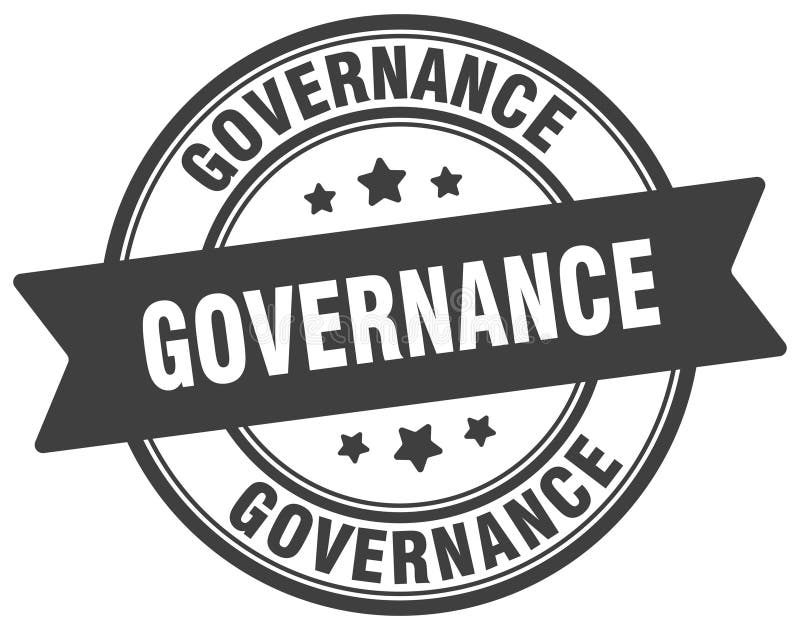 Governance Stamp. Governance Label on Transparent Background. Round ...