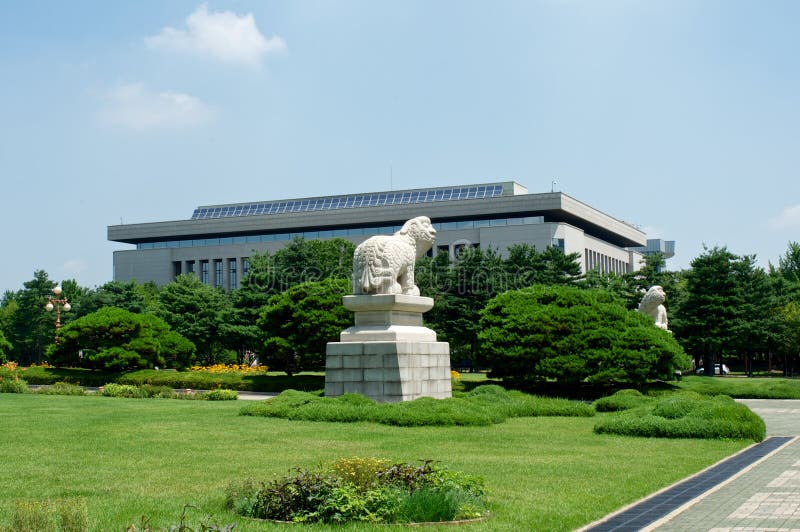 Government Assembly in Seoul in South Korea Stock Image - Image of ...