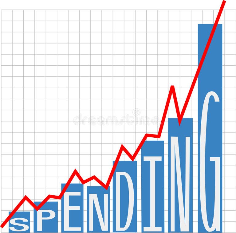 Government Big Spending Deficit Chart Stock Vector - Illustration of ...