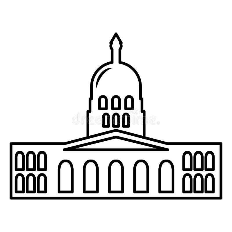 Government Building of America Stock Vector - Illustration of capital ...