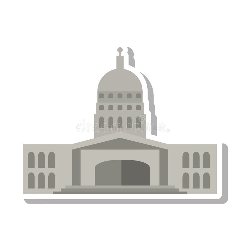 Government Building of America Stock Vector - Illustration of national ...