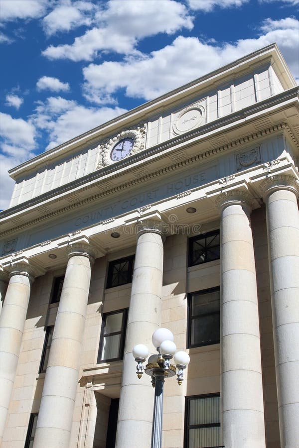 Government Building Courthouse Stock Image - Image of justice, column ...