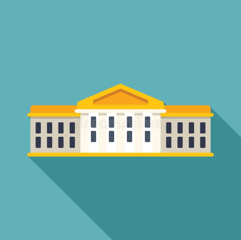 Government Building Facade Featuring Columns and Windows Stock ...
