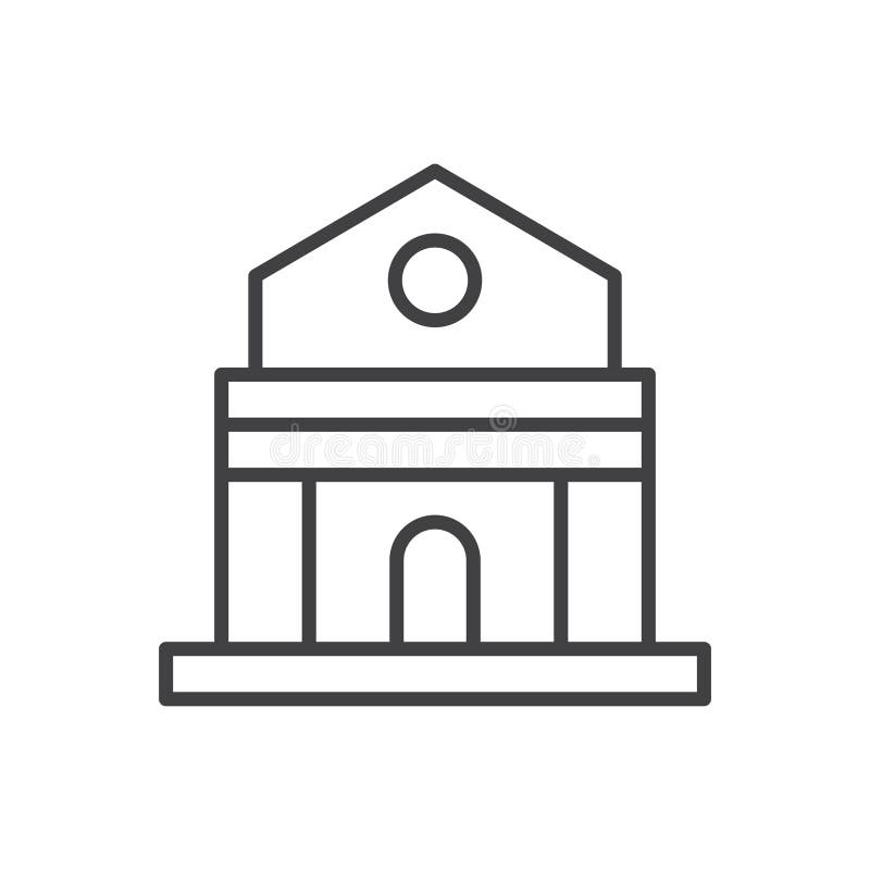 Government Building Icon - Bank Icon Stock Illustration - Illustration ...