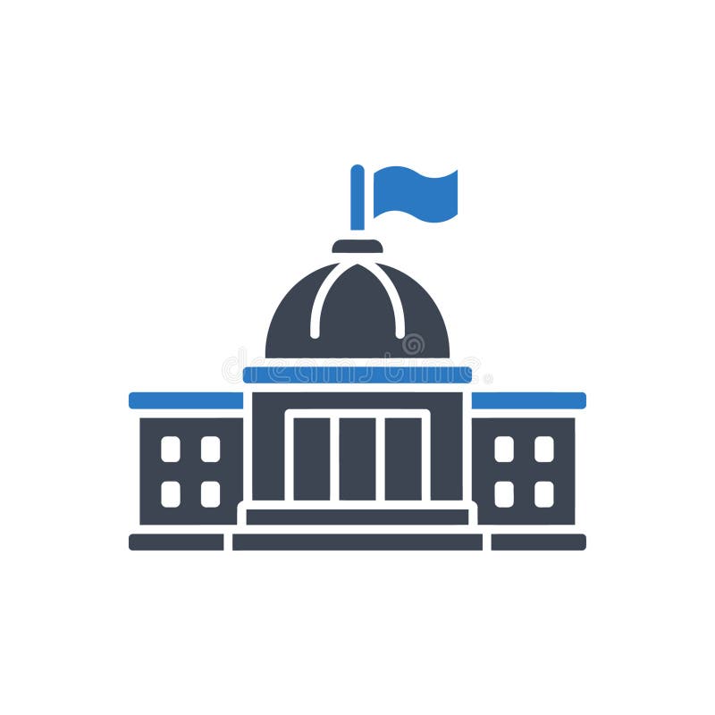 Government Building Icon stock vector. Illustration of icon - 361702597