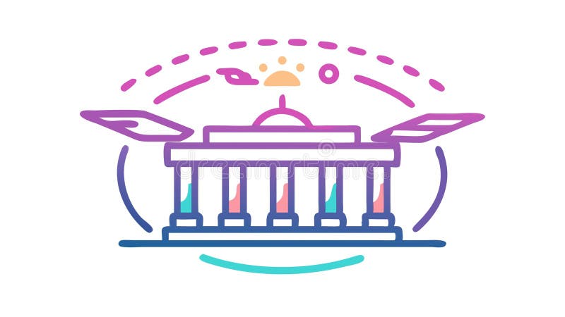 Government Building Icon: Public Administration State Power, Vector ...