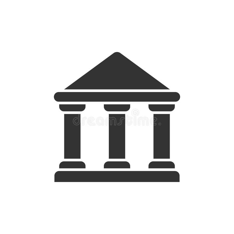 Government building symbol stock vector. Illustration of design - 95731401