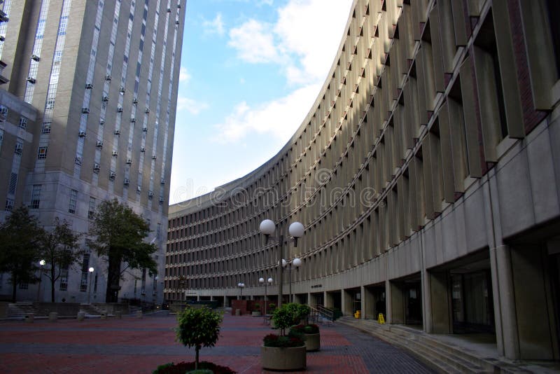 Boston City Hall, Government Center Editorial Stock Photo - Image of ...