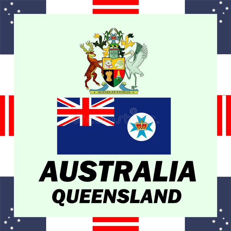 Government Elements of Australia - Queensland Stock Illustration ...