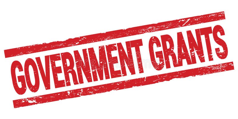 GOVERNMENT GRANTS Text Written on Red Stamp Sign Stock Illustration ...
