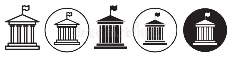 Government Icon Vector Set Collection for Web Stock Vector ...