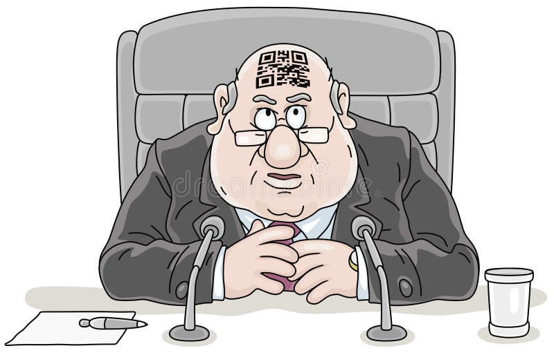 Government Official Making an Official Statement Stock Vector ...