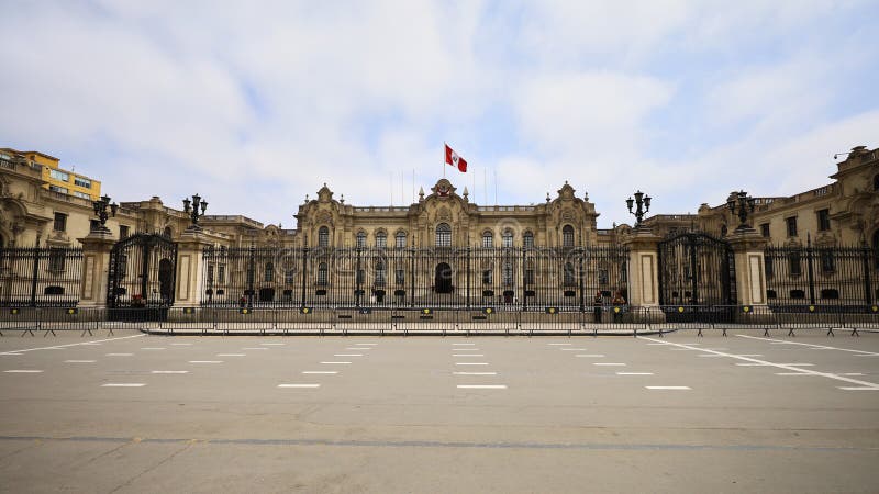 Government Palace in Lima, Peru Editorial Image - Image of large, peru ...