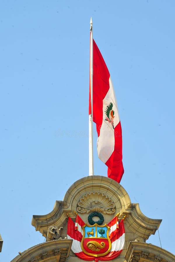 Government,Palace, Lima, Peru Flag Stock Image - Image of banner ...