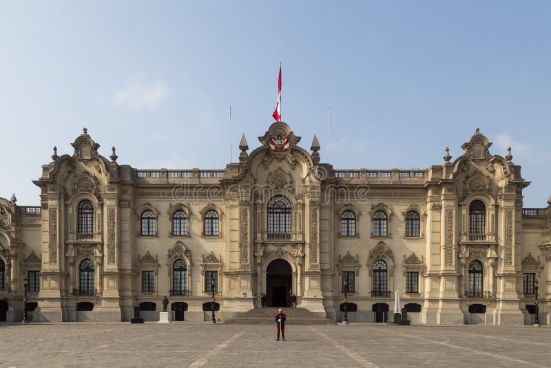 Government Palace Lima editorial image. Image of building - 58996375