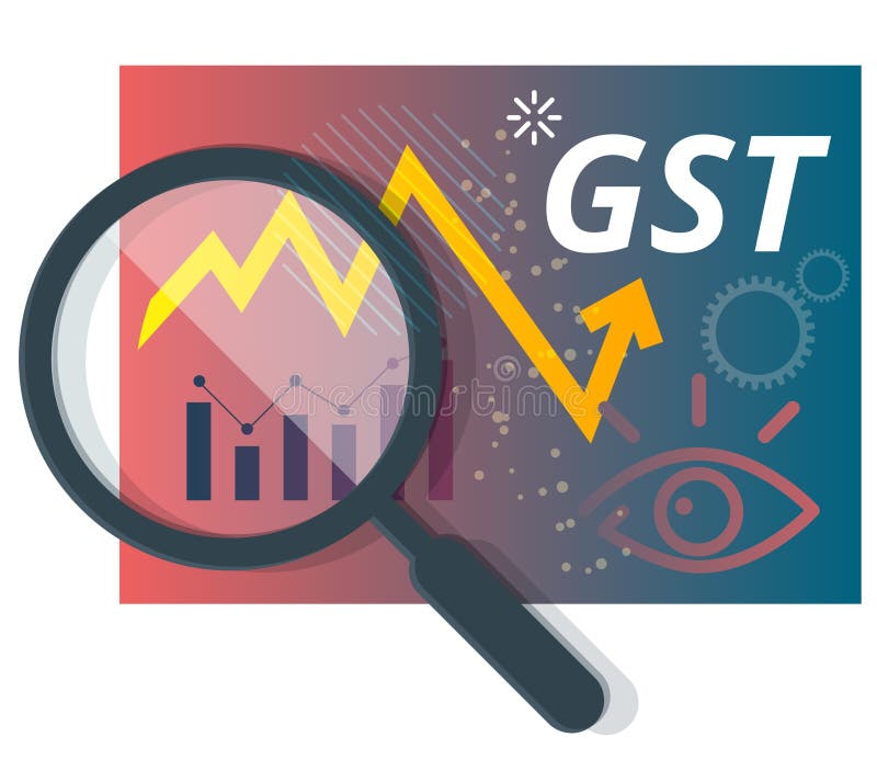 Government Performance on GST Collection - Illustration Stock ...