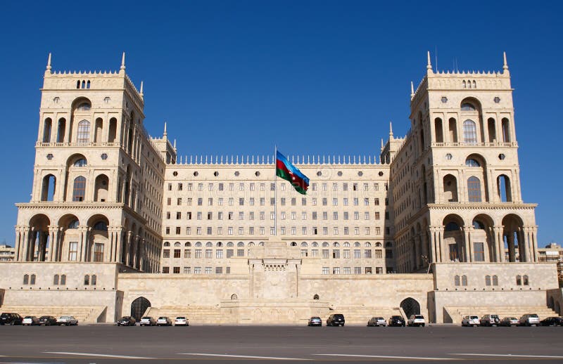 Government`s House on Freedom Square. Stock Photo - Image of azerbaijan ...