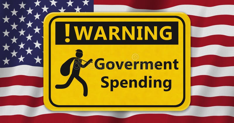 Government Spending Warning with Thief Sign Stock Photo - Image of doge ...