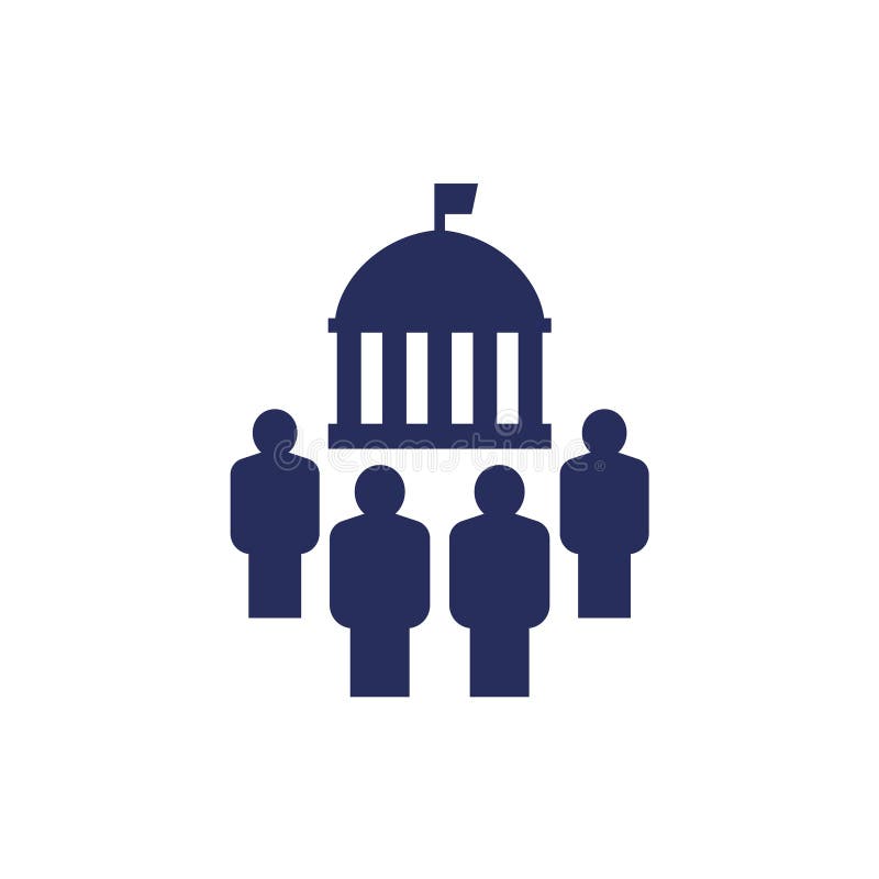 Government Workers Icon, Public Service Vector Stock Vector ...