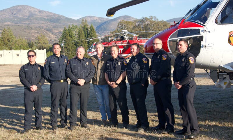 Governor Gavin Newsom Posing with Firefighters in Napa, CA Editorial ... Governor Gavin Newsom Posing with Firefighters in Napa, CA Editorial ...