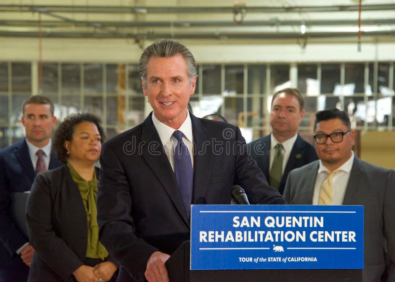 Governor Gavin Newsom at Press Conf at San Quentin State Prison ... Governor Gavin Newsom at Press Conf at San Quentin State Prison ...