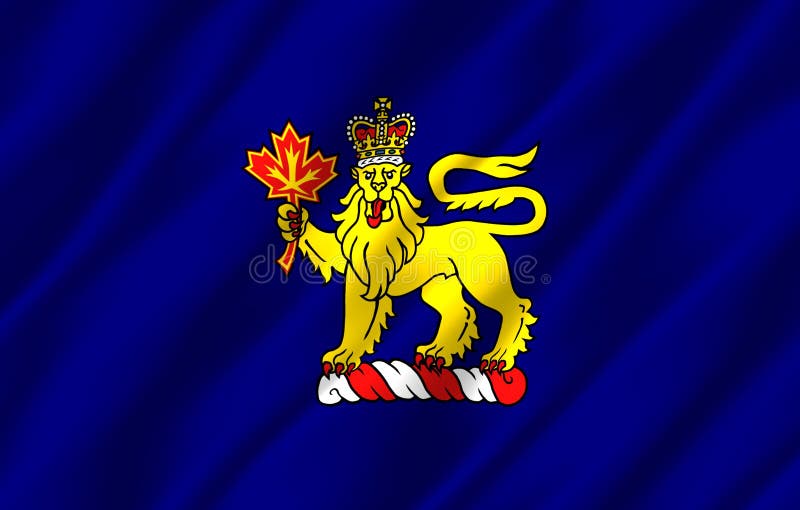 Governor-general of Canada Realistic Flag Illustration. Stock ...