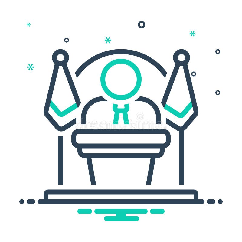 Mix Icon for President, Chairman and Principal Stock Vector ...