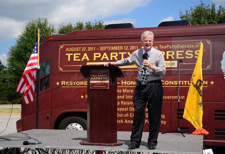 Governor Roemer at the Tea Party Express Rally Editorial Photography ...