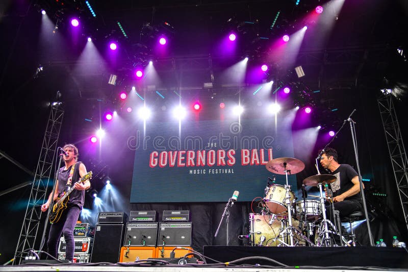 Japandroids in Concert at Governors Ball Editorial Stock Image - Image ...