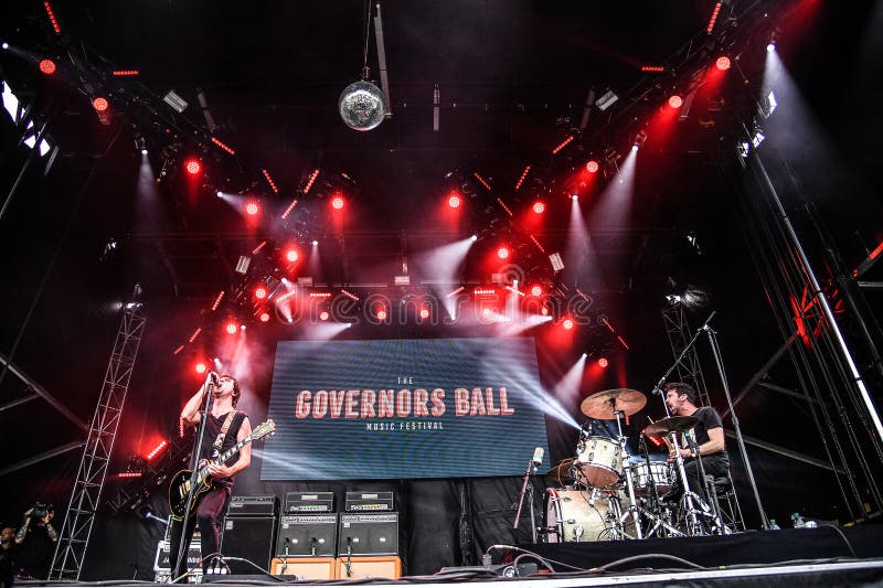 Japandroids in Concert at Governors Ball Editorial Stock Photo - Image ...