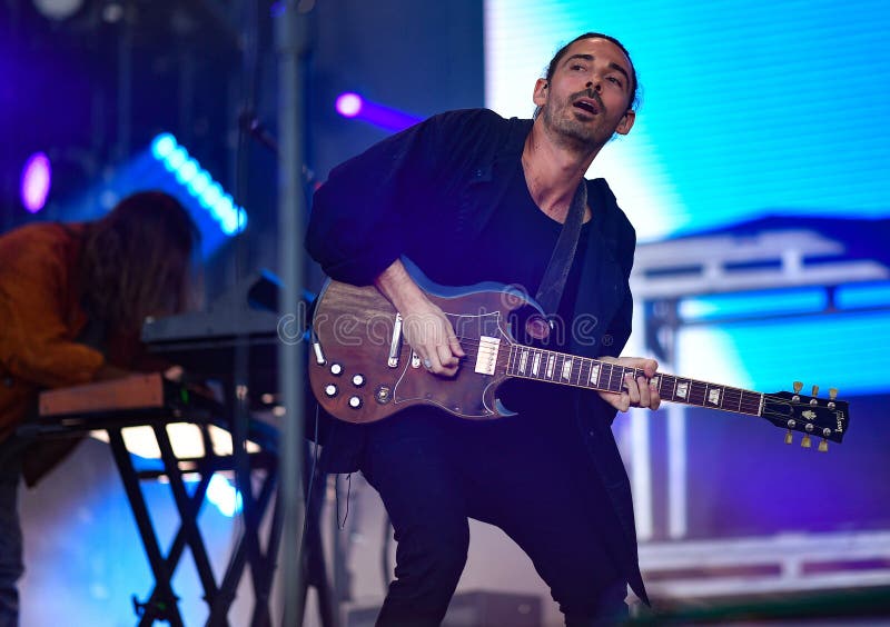Local Natives in Concert at Governors Ball Editorial Photography ...