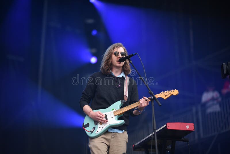 Parquet Courts in Concert at Governors Ball Editorial Stock Image ...