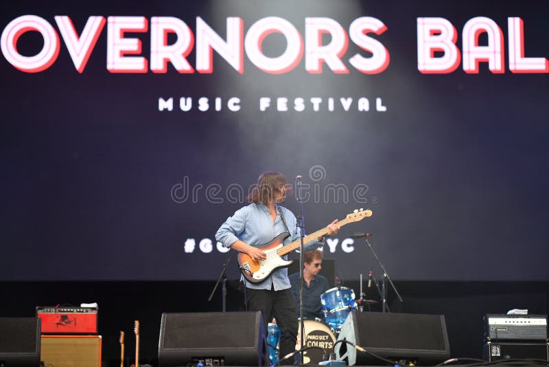 Parquet Courts in Concert at Governors Ball Editorial Stock Image ...
