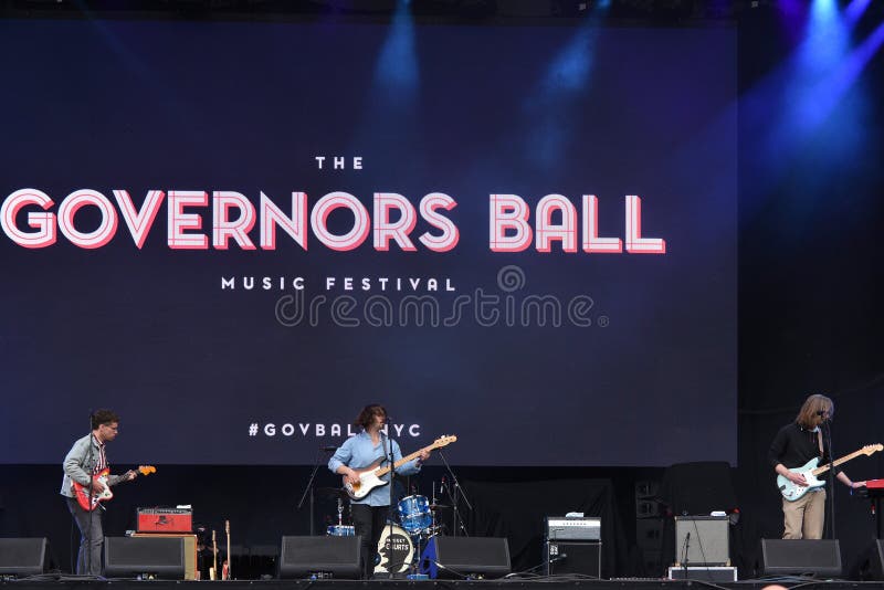 Parquet Courts in Concert at Governors Ball Editorial Photography ...