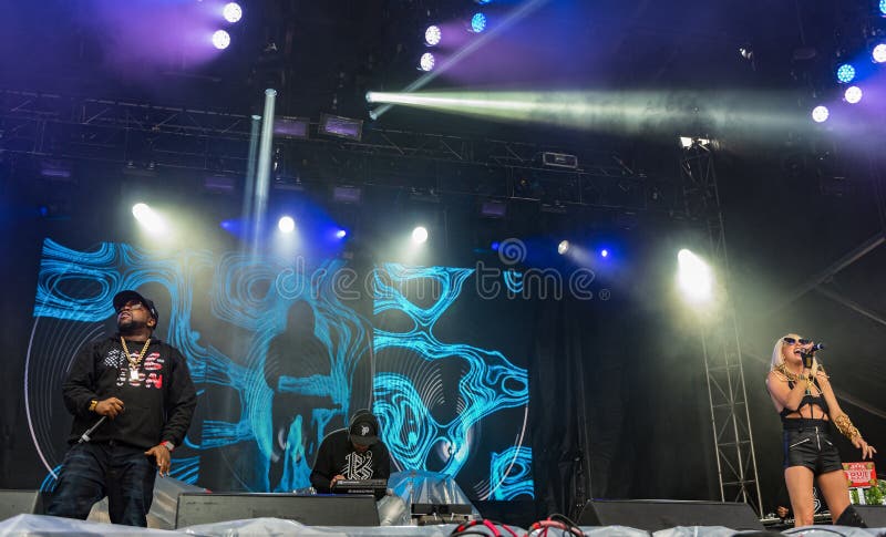 Phantogram in Concert at Governors Ball Editorial Stock Image - Image ...