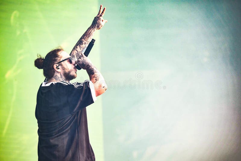 Post Malone in Concert at Governors Ball Editorial Stock Photo - Image ...