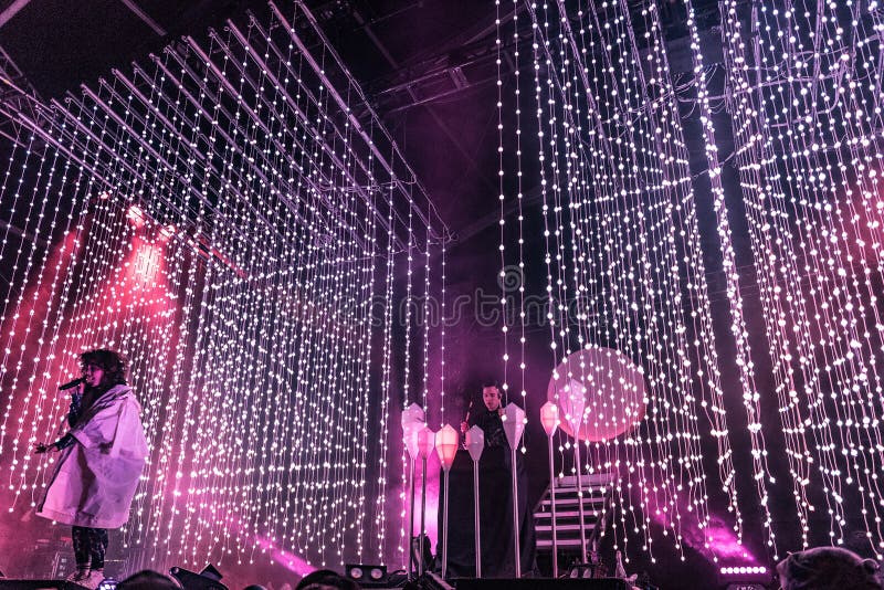 Purity Ring in Concert at Governors Ball Editorial Stock Image - Image ...