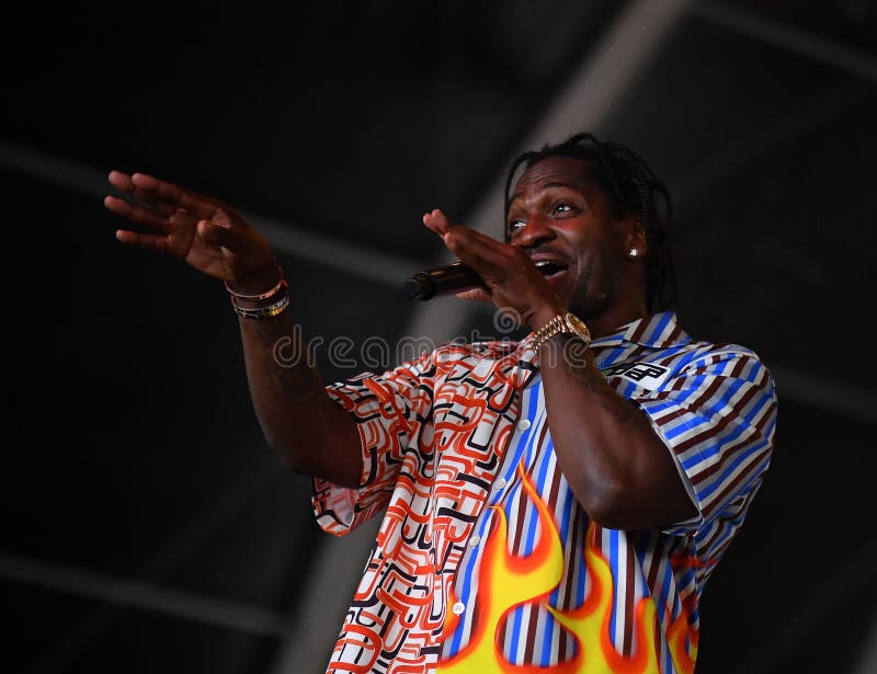 Pusha T in Concert at Governors Ball Editorial Image - Image of levarr ...