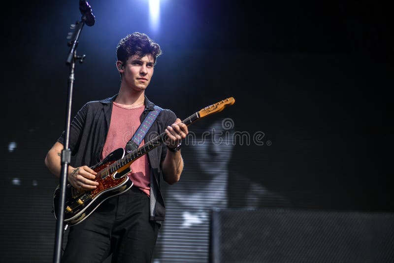 Shawn Mendes in Concert at Governors Ball Editorial Stock Photo - Image ...