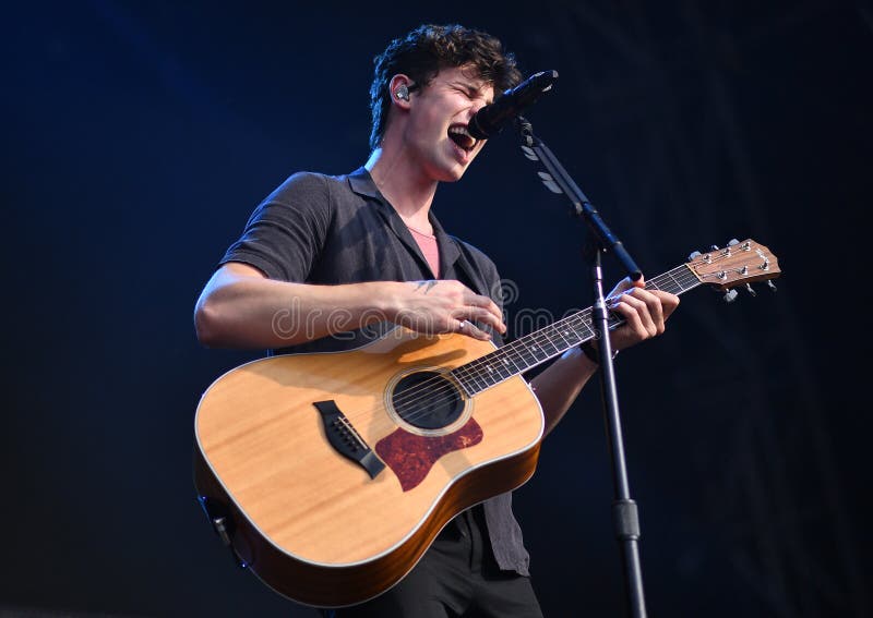 Shawn Mendes in Concert at Governors Ball Editorial Photo - Image of ...