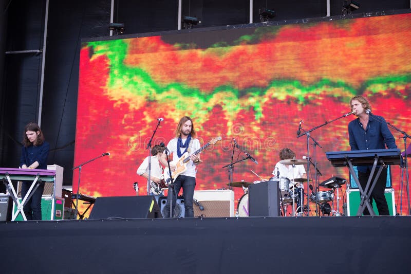 Tame Impala in Concert at Governors Ball Editorial Stock Image - Image ...