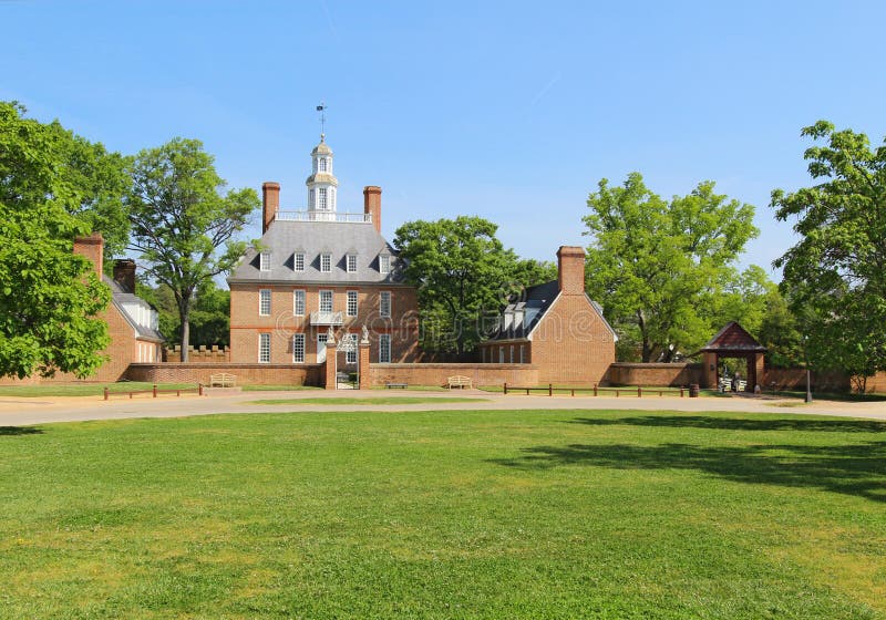 The Governors Palace Building in Colonial Williamsburg, Virginia ...