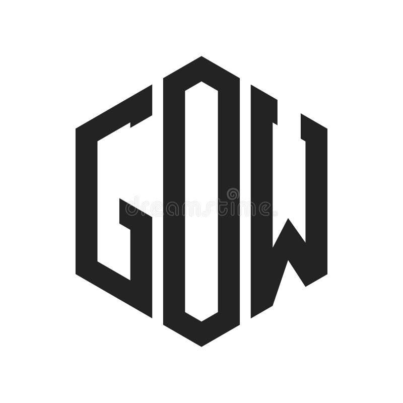GOW Logo Design. Initial Letter GOW Monogram Logo Using Hexagon Shape ...
