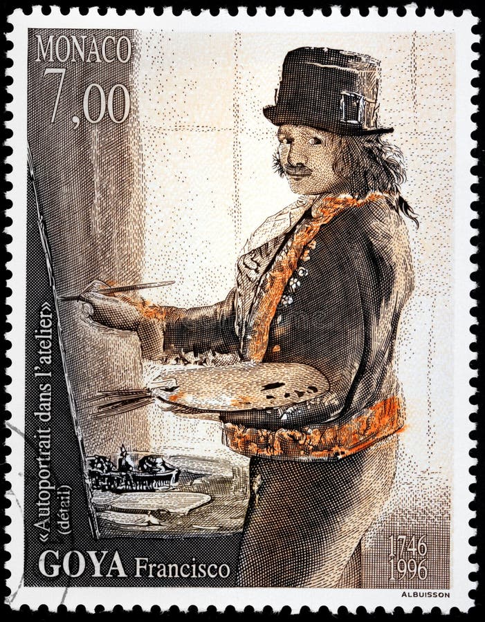 Goya Stamp editorial photography. Image of spanish, engraving - 361697412