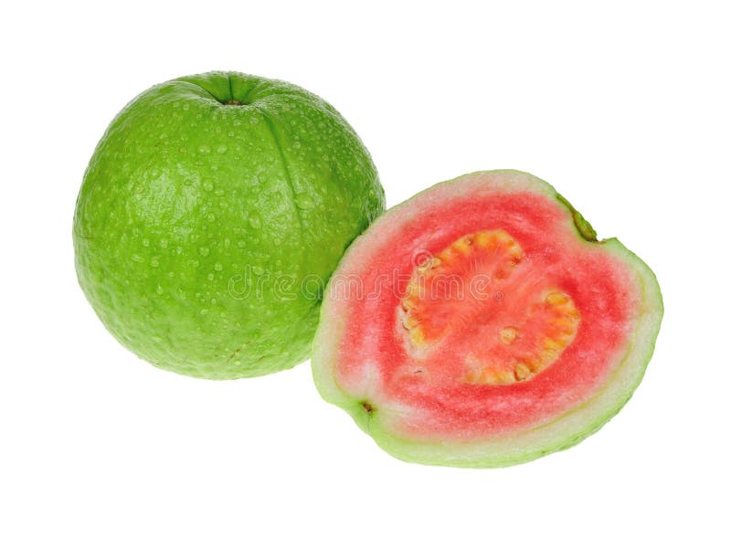 Rouge juteux de goyave photo stock. Image du croix, dessert - 7459116