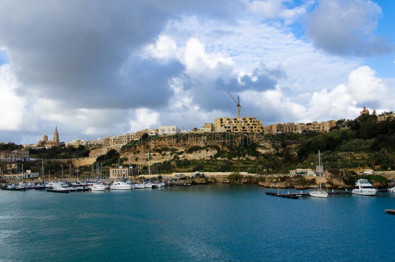 Gozo editorial stock photo. Image of winter, rock, valletta - 26766733