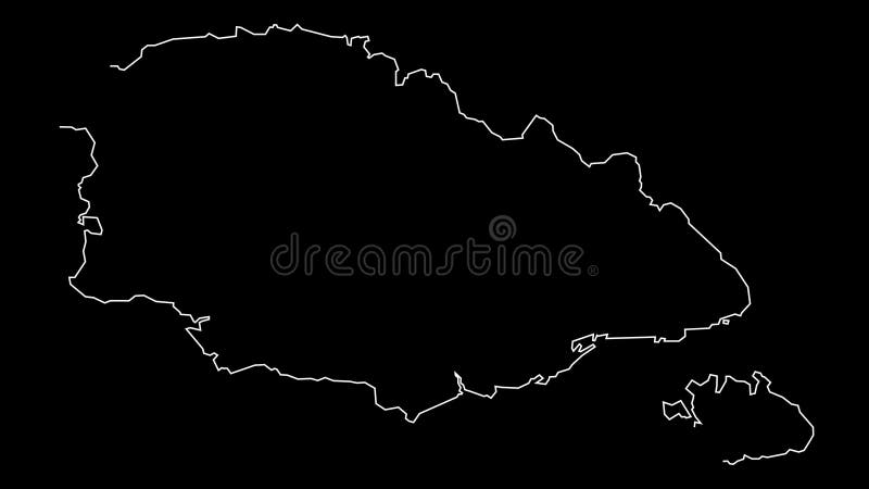 Gozo and Comino Malta Region Map Outline Animation Stock Video - Video ...
