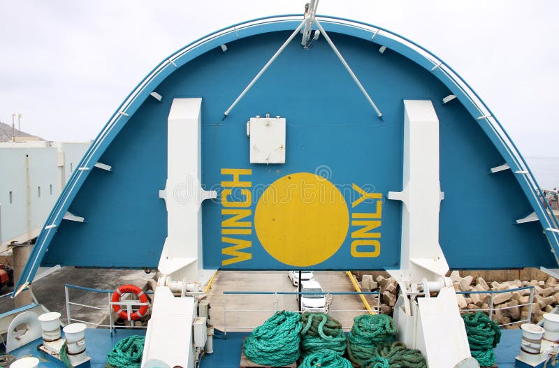 Gozo Ferry Loading at Cirkewwa, Malta Editorial Image - Image of ropes ...